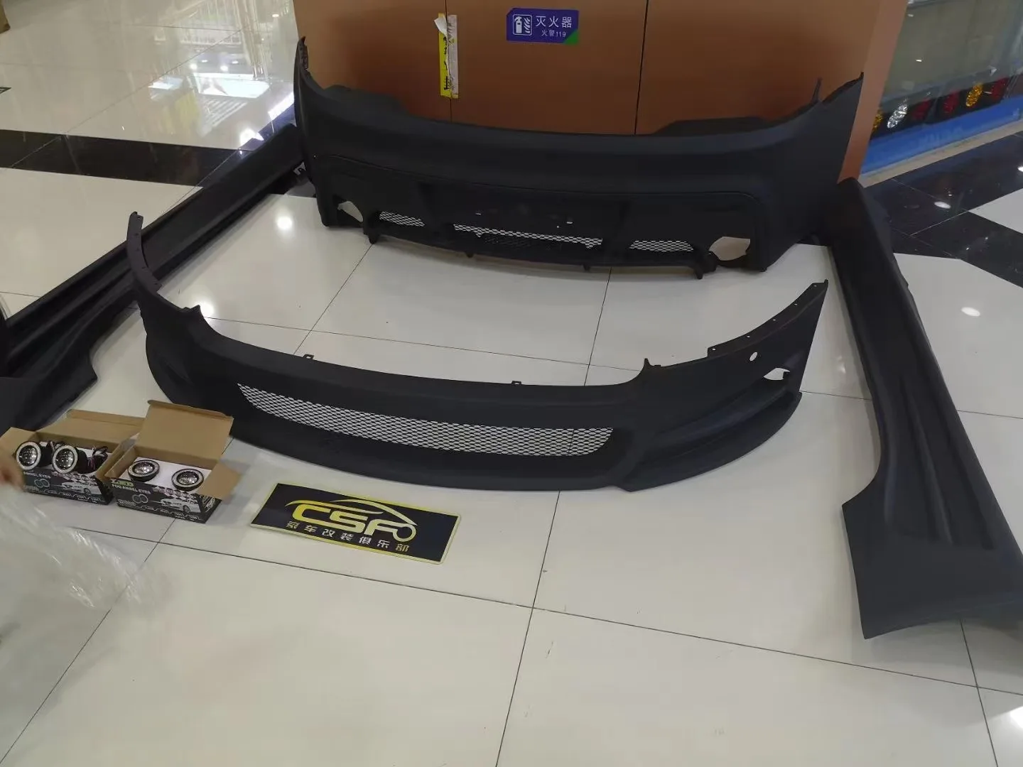 For Aston Db9 Conversion Body Kit Ms Facelift Front Bumper Side Skirts ...