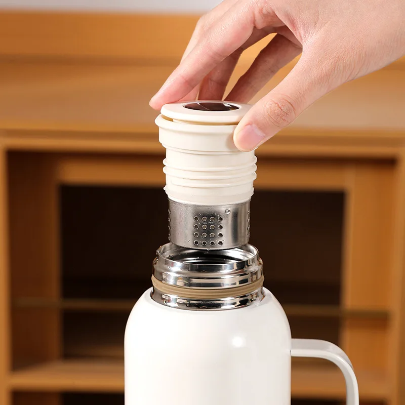 Large Capacity 316 Stainless Steel Smart Insulation Pot New Portable Braised Teapot Tea Cup ...