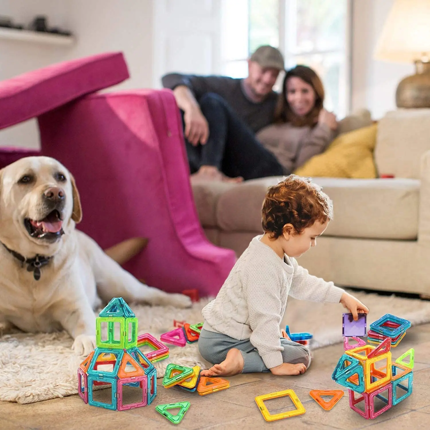 Kids Connection Toys - Magnetic Building Blocks for STEM