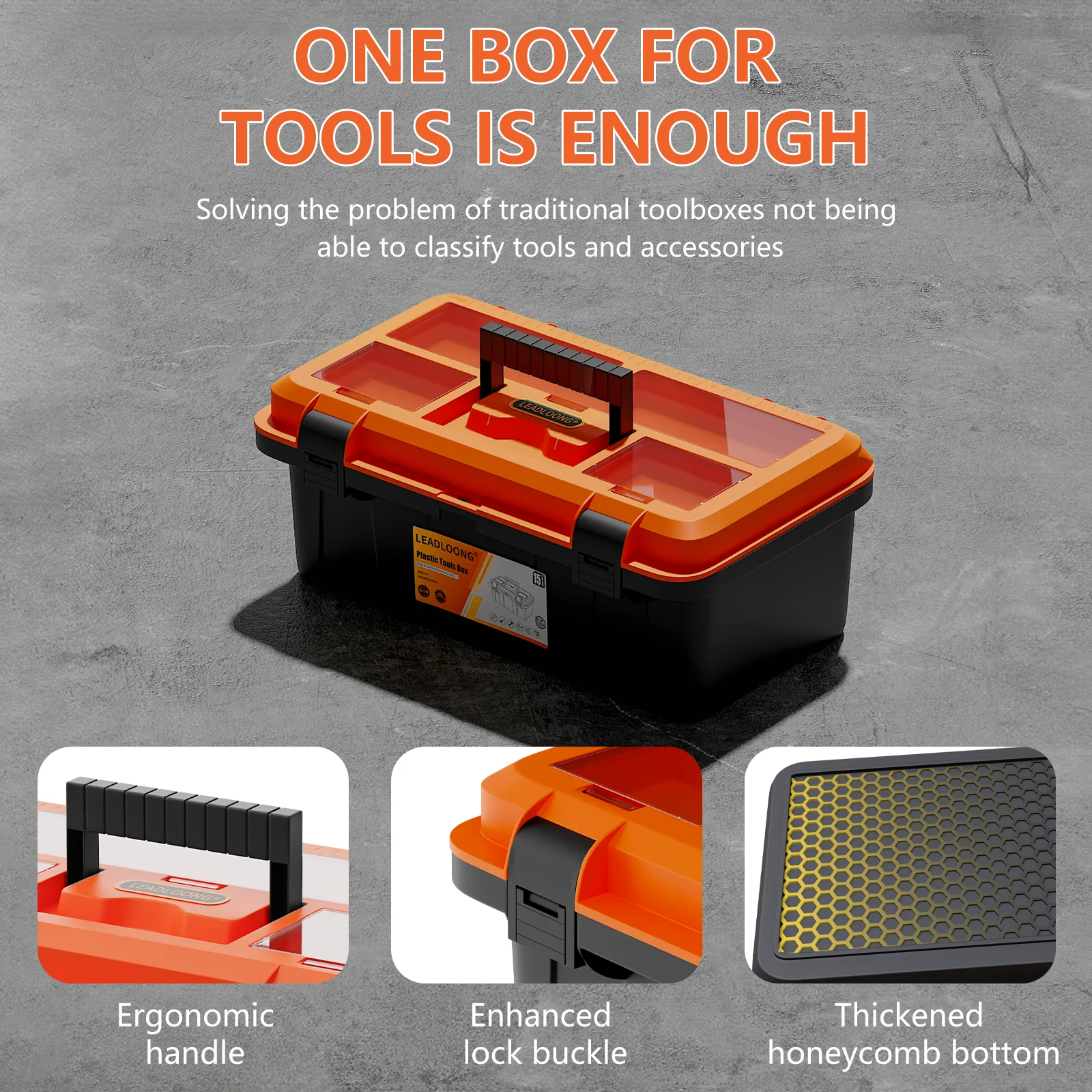 17inch Plastic Toolbox - Efficient Storage Solutions