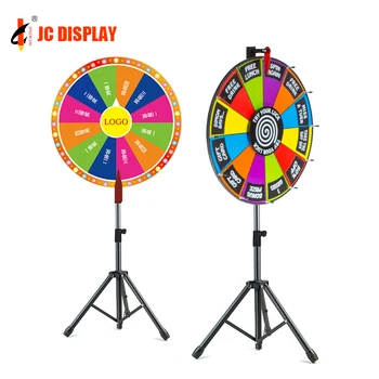 Tripod Lucky Stand 24 Inch Entertainment Spin Game Prize Wheel Spinner ...