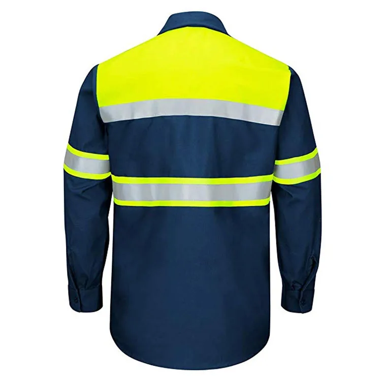 Custom Hi-Vis Security Guard Uniform - Reflective Safety Shirt