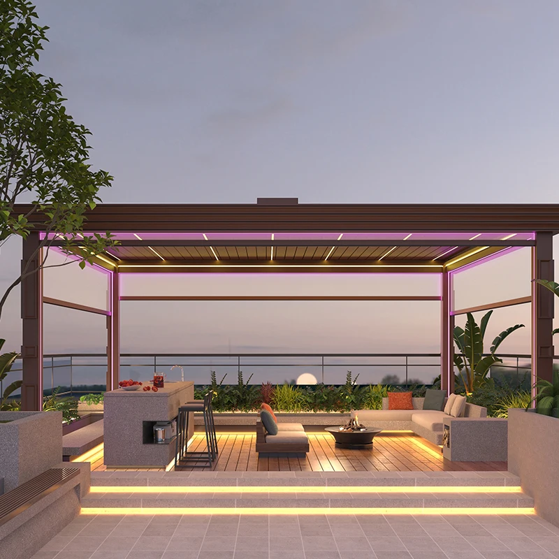 3x3,3x4,4x4,6x4m Outdoor Waterproof Aluminium Pergola Covers