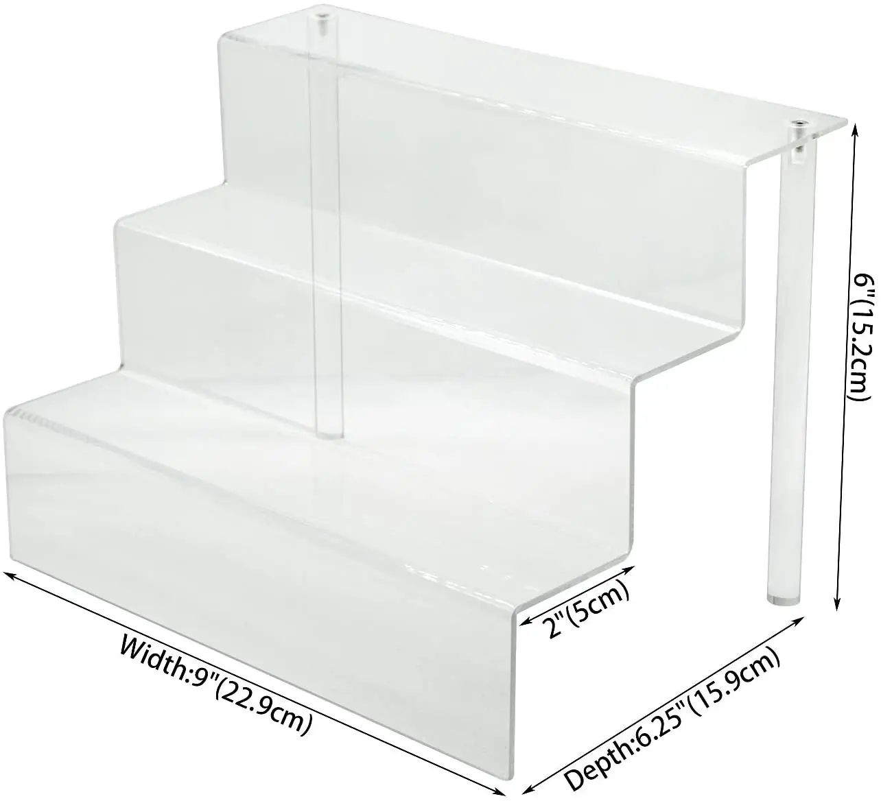 3 Steps Acrylic Display Stand Shelf For Pop Mart Clear Acrylic Display ...