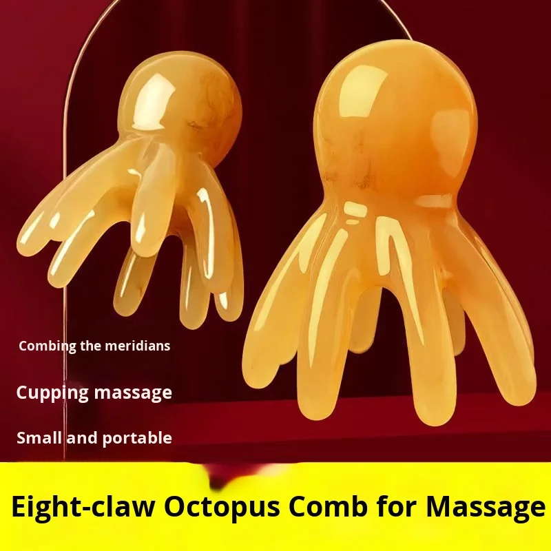 Clear Meridians Universal Octopus Head Massager Therapeutic Scalpel ...