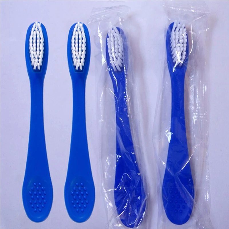 Short Soft Silicone Rubber Handle Anti-swallow Adult Prison Toothbrush ...