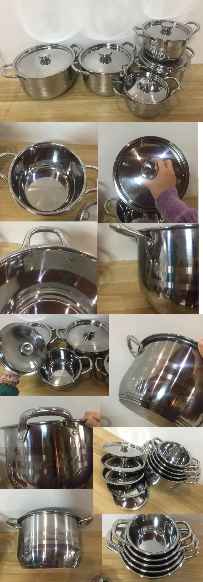 Extra Thick Double Bottom Pot - Stainless Steel Cookware