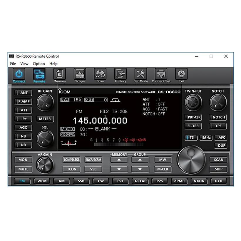 For for ICOM IC-R8600 Walkie Talkie with Easy-to-Use RS-R8600 Remote ...