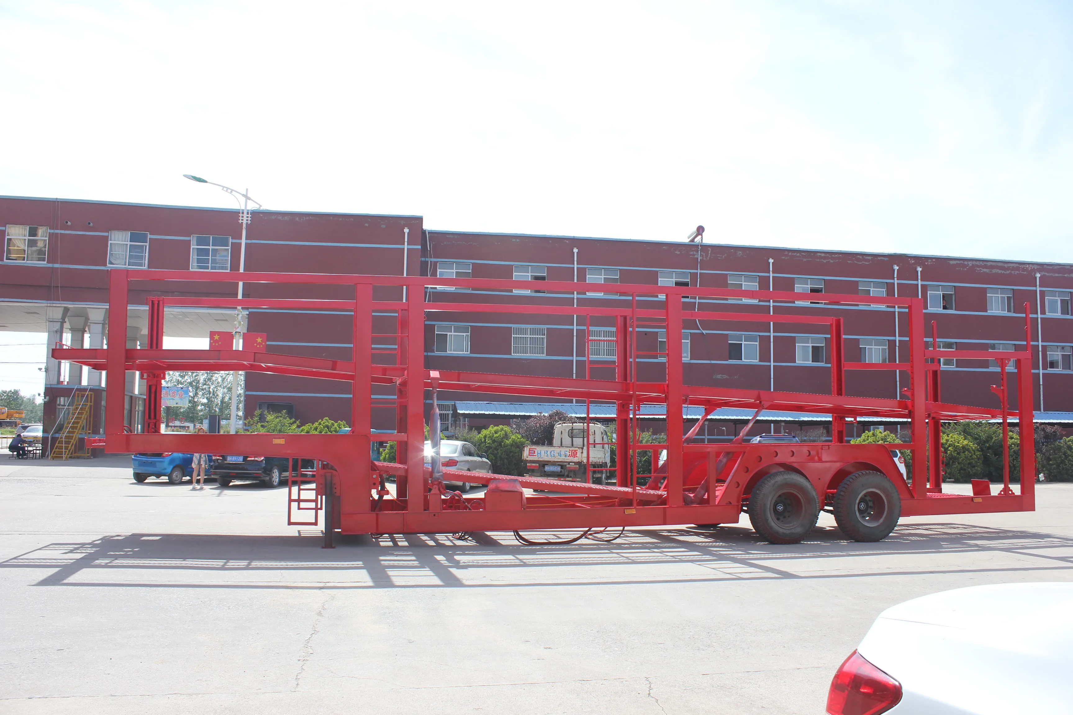 2 Axle 3axles Double Deck 5 Car Carrier Semi Trailer 8 Car Hauler Truck ...