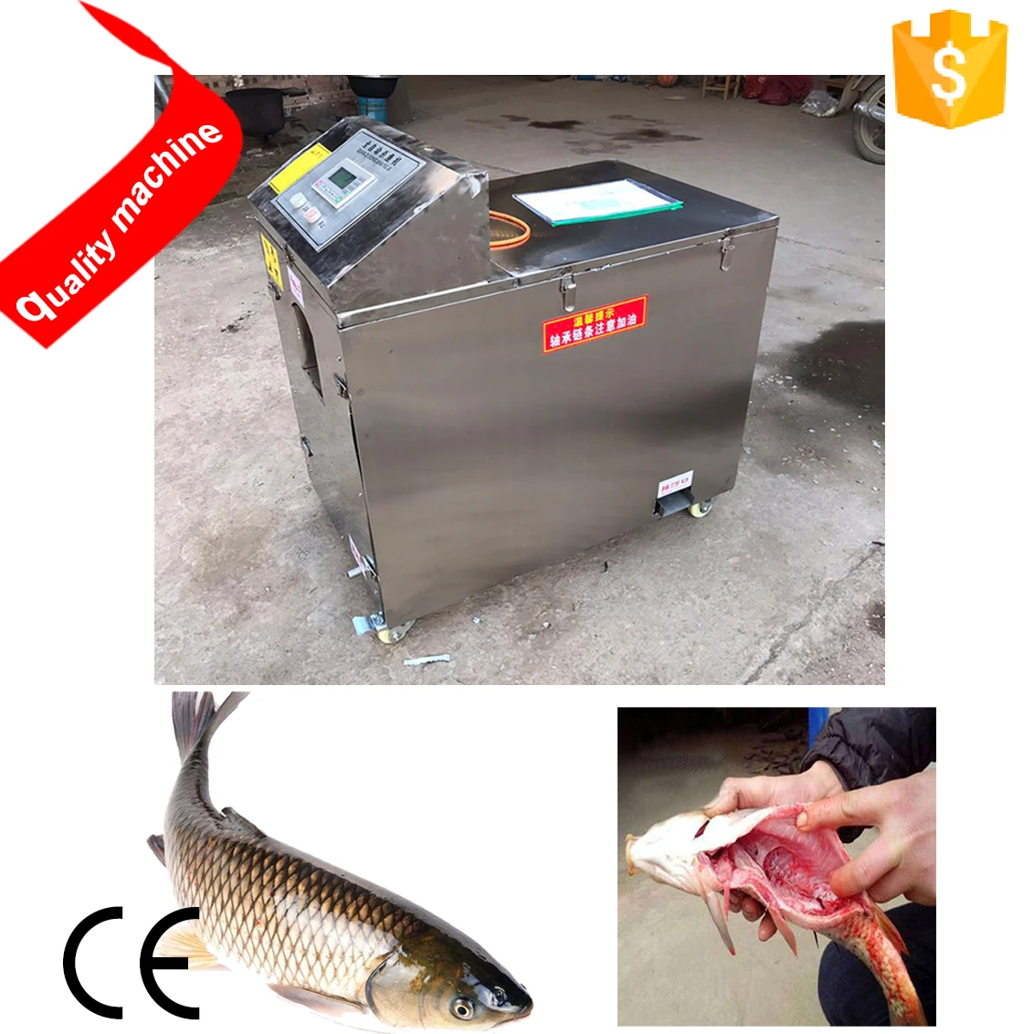 High Quality Automatic Fish Cleaning Machine/fish Killing Scaling ...