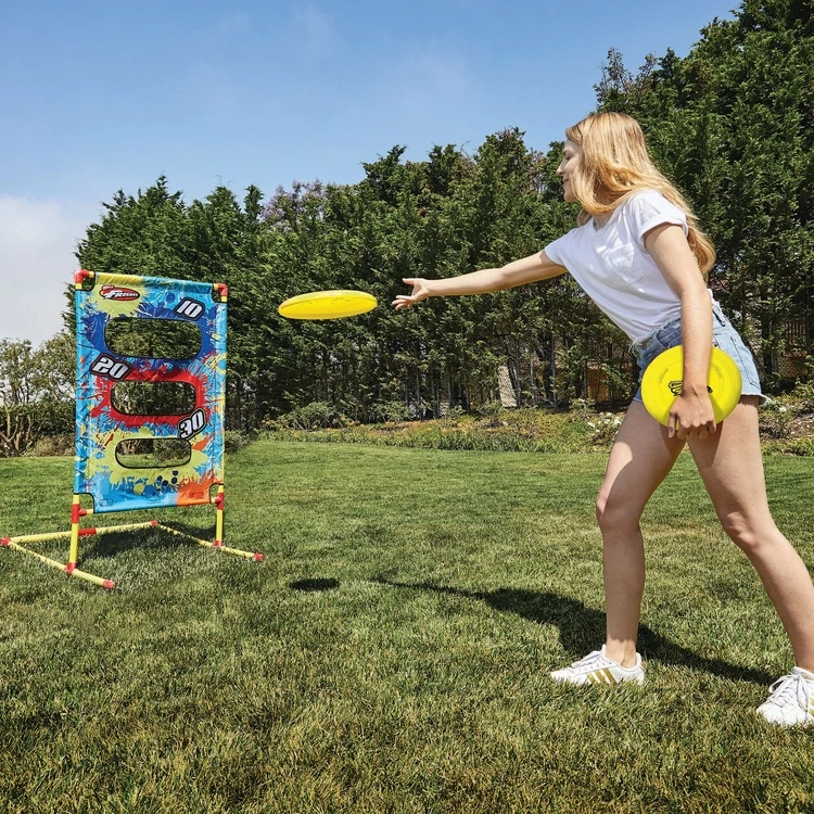 Wham-o Frisbee Set Toss Challenge Outdoor And Indoor Games For Whole ...