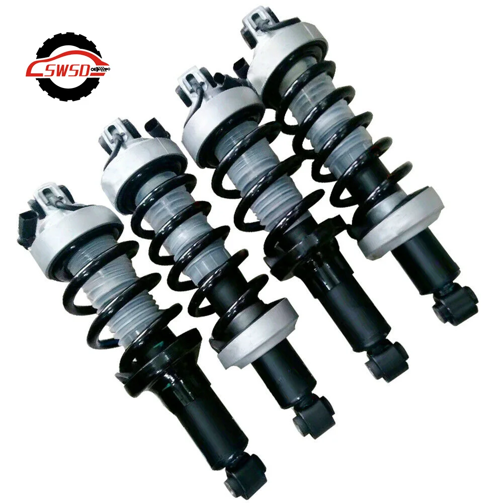 1 Set Front & Rear Coil Spring Shock Absorber Strut Assembly for Audi ...