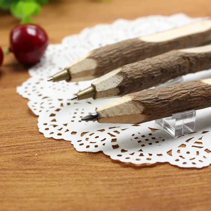 Wood Tree Branch Pencil Or Ballpoint Pen With Logo - Buy Promotional ...