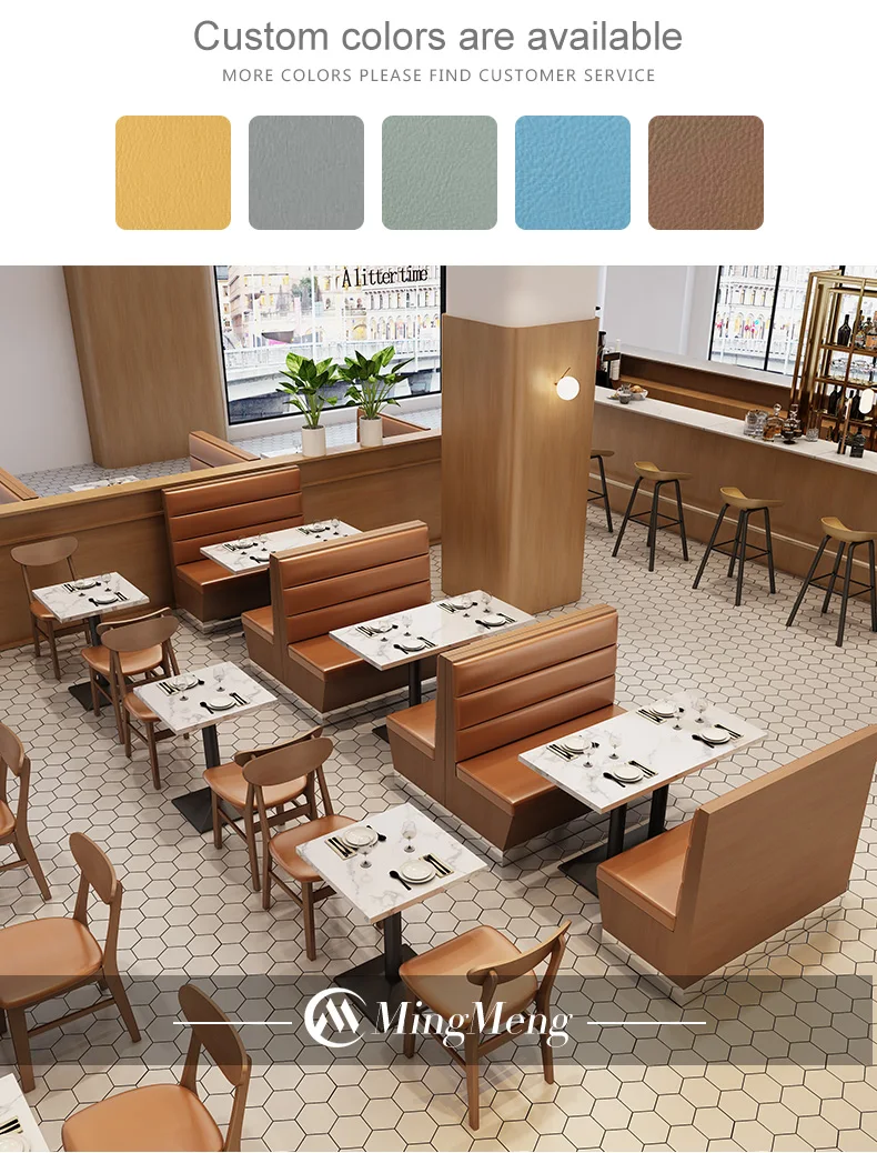 Corner Booth Seats with Tufted Leather Velvet Material