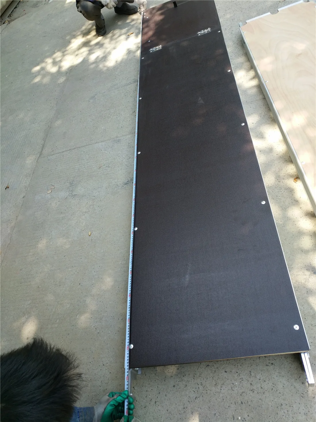 Aluminum Plywood Scaffolding System Plank Trapdoor Work Platform Toe ...