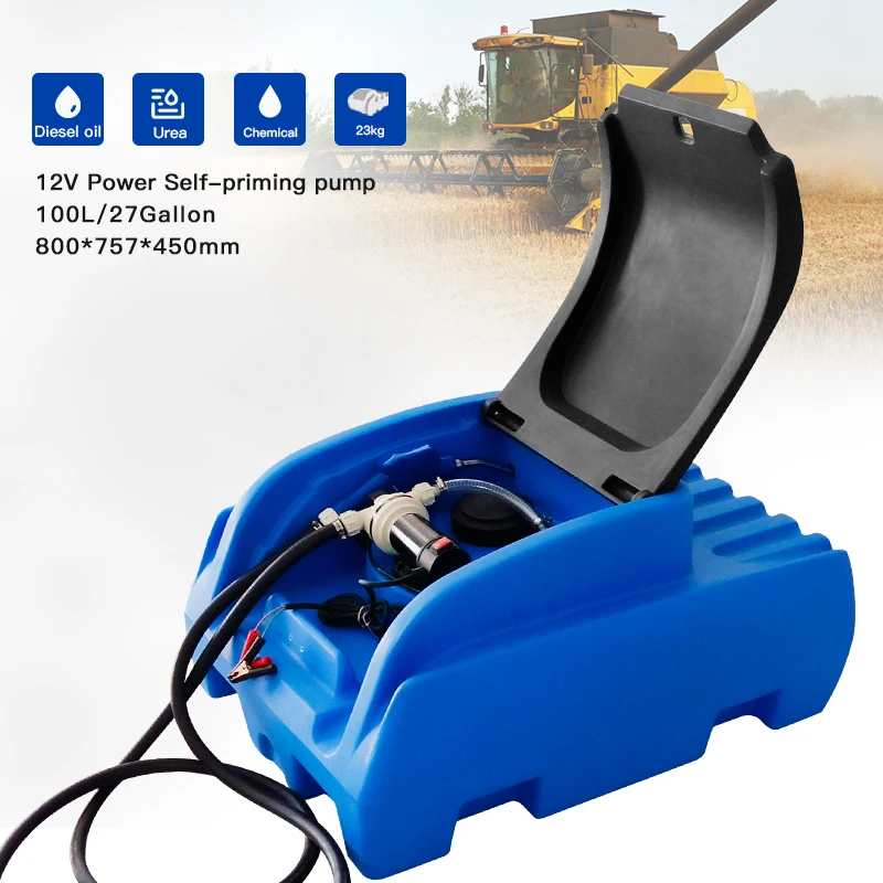 100l Transfer Petrol Fuel Caddy Plastic Jerry Can Portable Diesel Tank ...