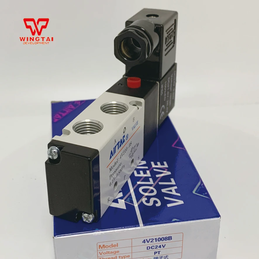 Taiwan Airtac Solenoid Valve Model No. 4v210-08,Dc24v-ac240v - Buy ...