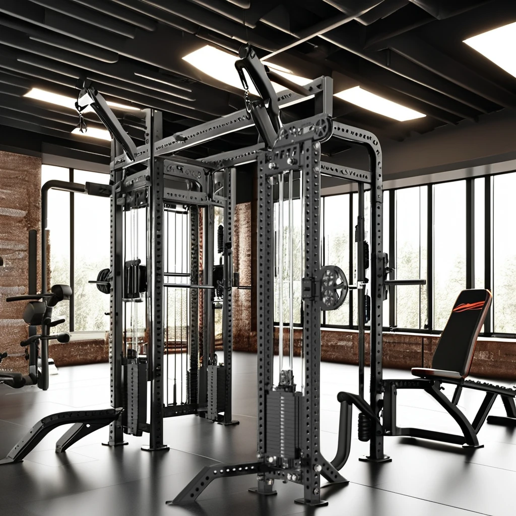 Small Household Fitness Trainer Commercial Unilateral Gantry High Pull ...