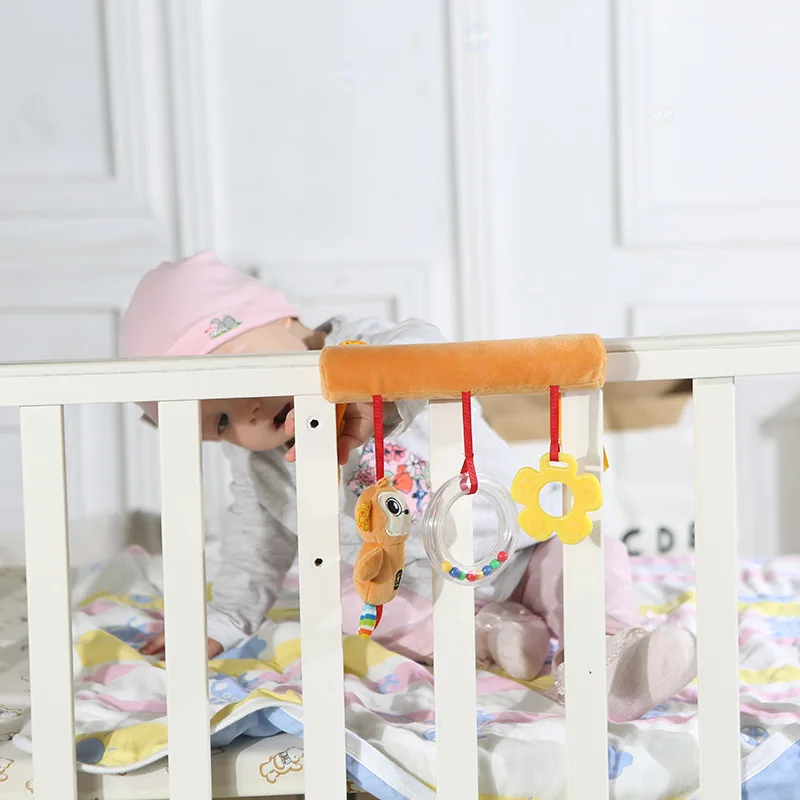 Clear Colorful Beads Insert Portable Infant Baby Toys