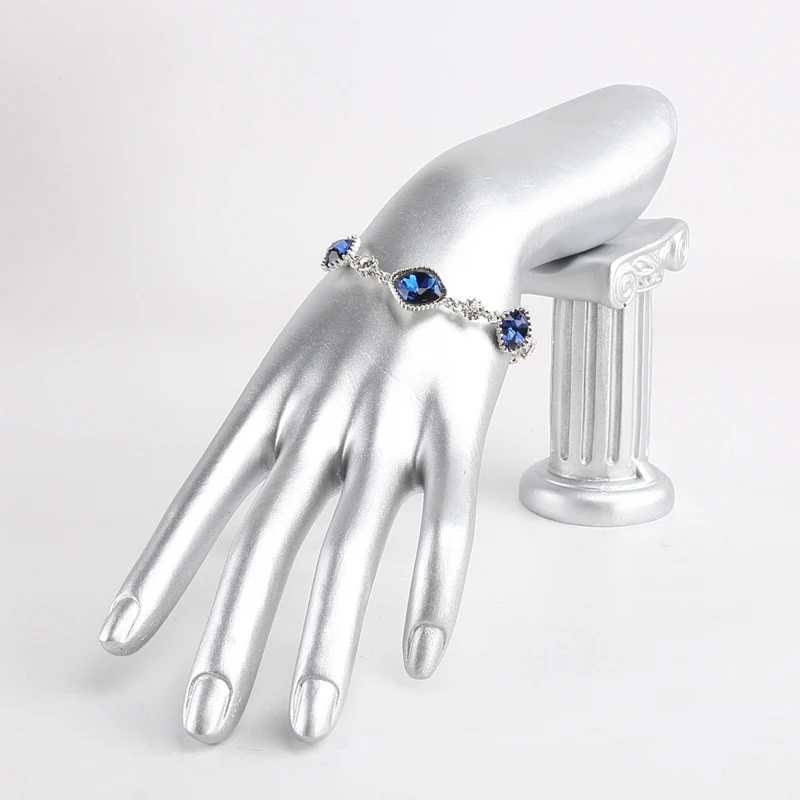 Resin Shaped Hand Jewelry Display Stand Velvet Hand Model Ring Bracelet ...