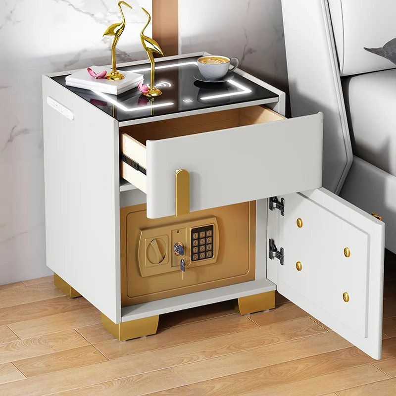 Multifunctional Bedside Table Smart Bedside Table With Safe Light ...