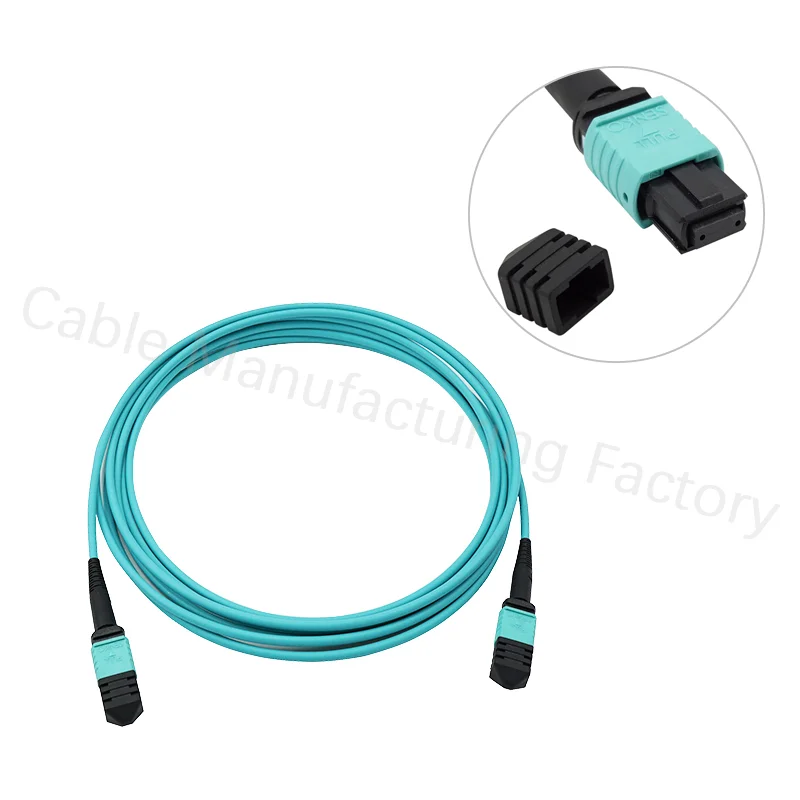 12 Core Om3 Female Mtp/mpo Pigtail Cable Or Patch Cord 10g 40g 100g ...