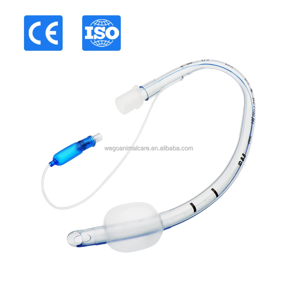 Veterinary Cuffed PVC Endotracheal Tubes for Cats & Dogs