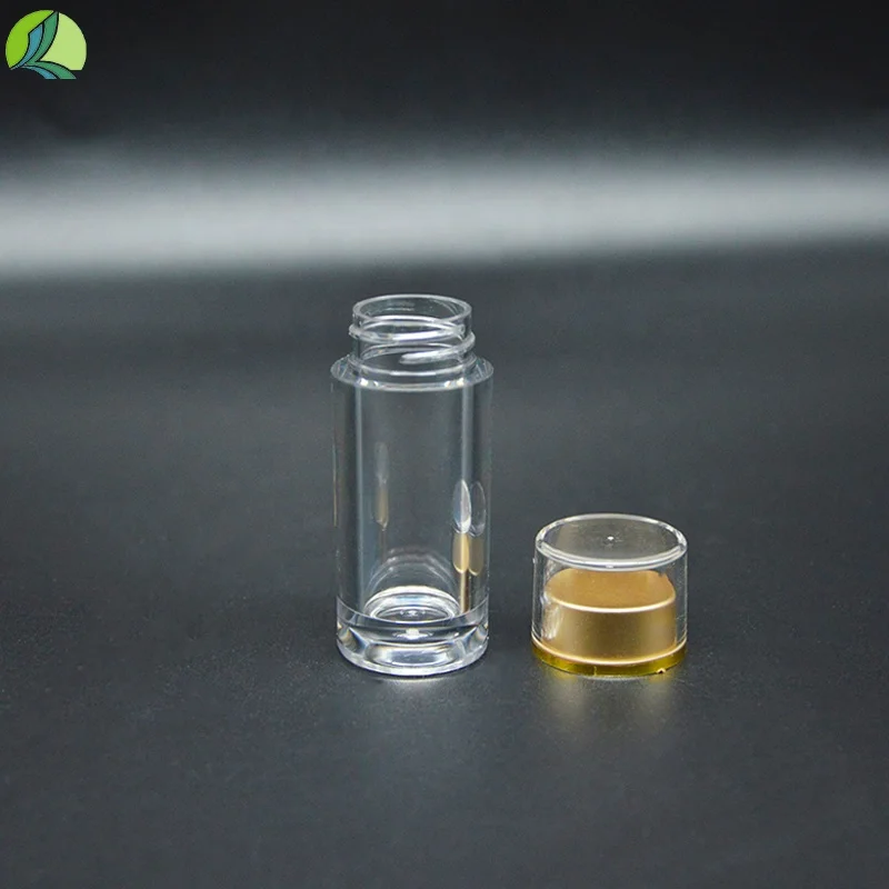 7.5ml Transparent Acrylic Plastic Bottle Screw Pill Capsule Creen ...