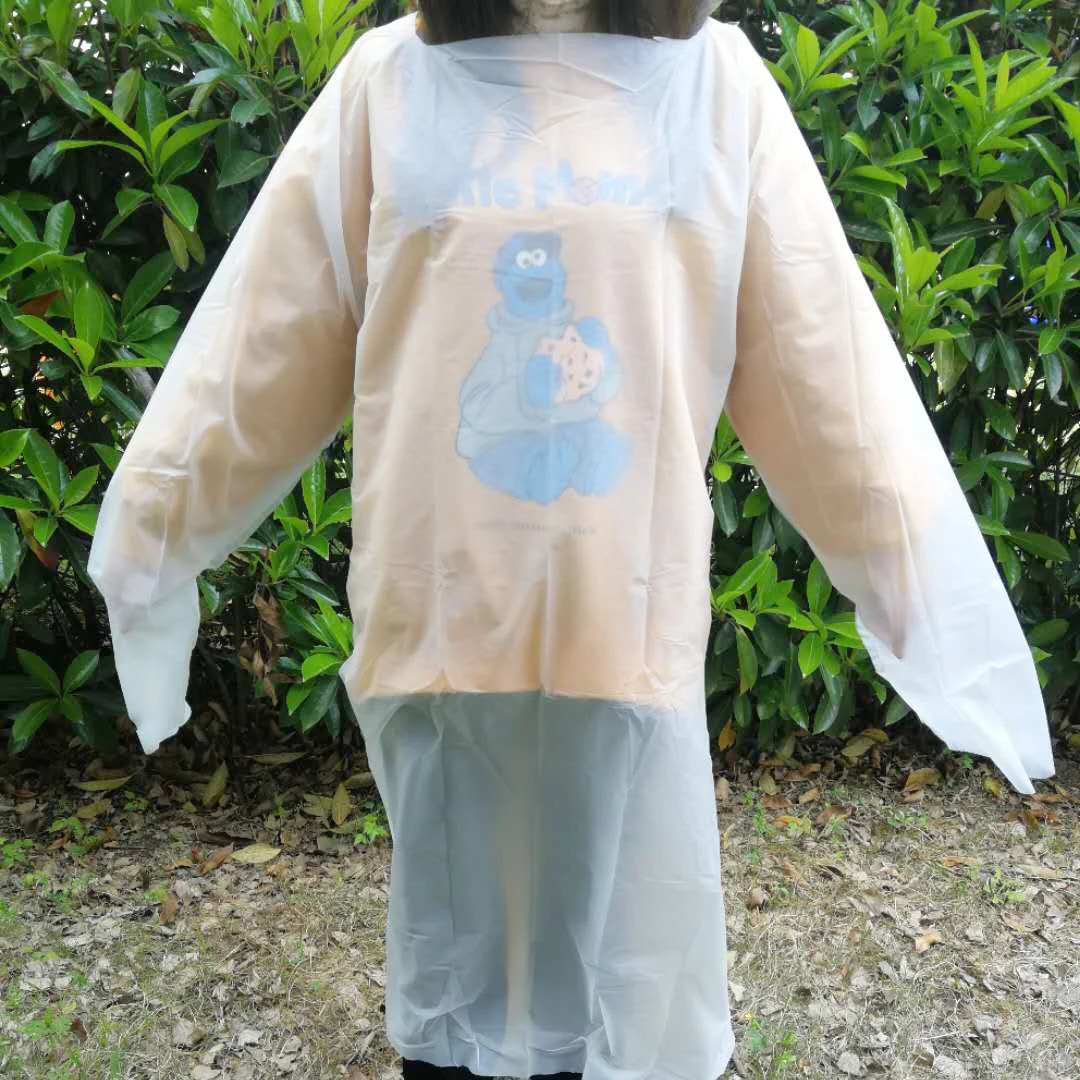 Disposable Biodegradable Plastic Apron With Long Sleeve - Buy ...