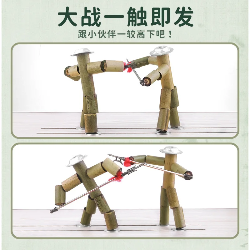 Duelist Bamboo Man Battle Toy Balloon Head Table Advanced Two-person ...