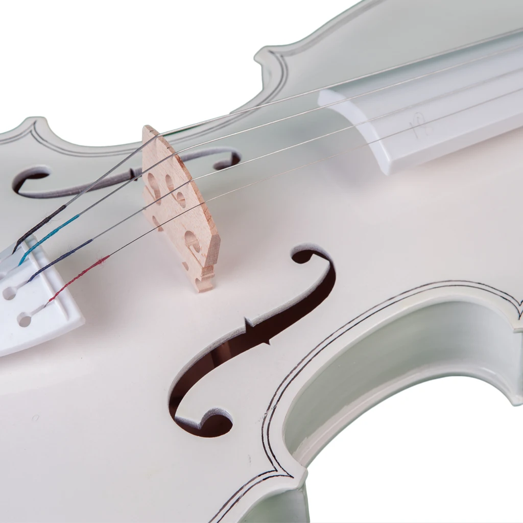 NAOMI White Student Violin Set for Beginners - 4/4, 3/4, 1/2, 1/4 Sizes ...