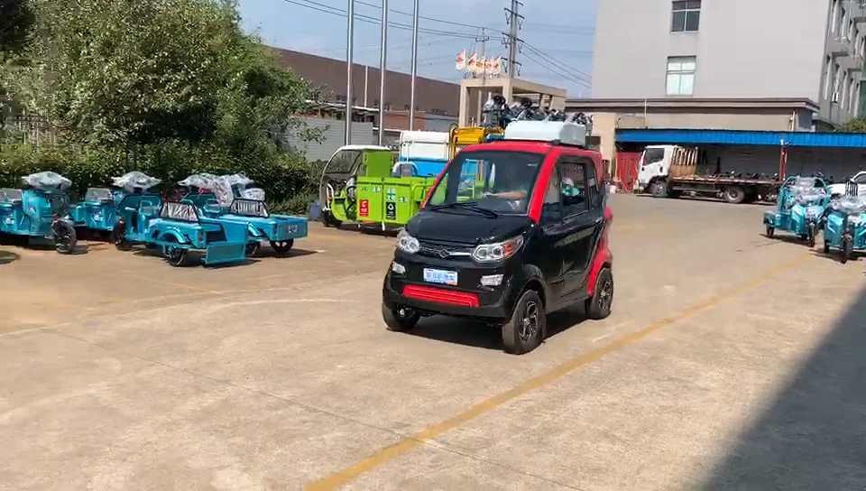 4 Wheels New Enclosed Mini Solar Electric Elderly Electric Car - Buy ...