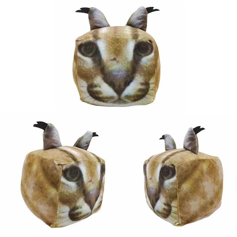 2022 Big Floppa Plush Cartoon Cat Plush Toy Cute Soft Cat Print Doll ...