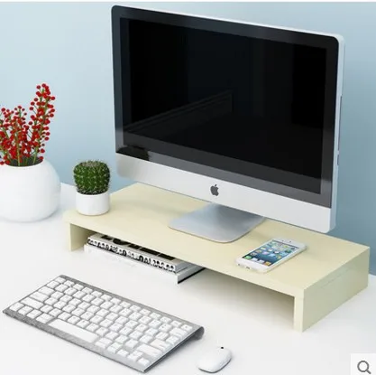 Computer Monitor Elevator - Versatile Wooden Desktop Racks