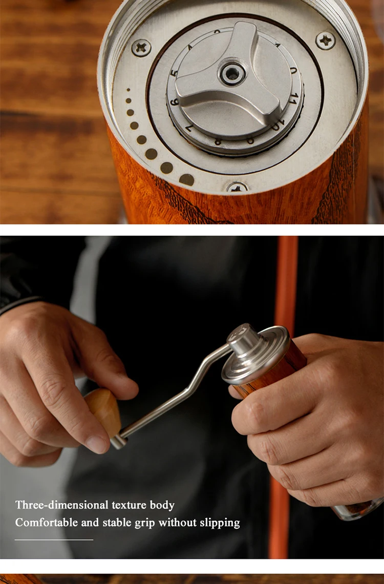 Manual Hand Crank Cordless Coffee Grinder Hand Operated Coffee Grinder ...