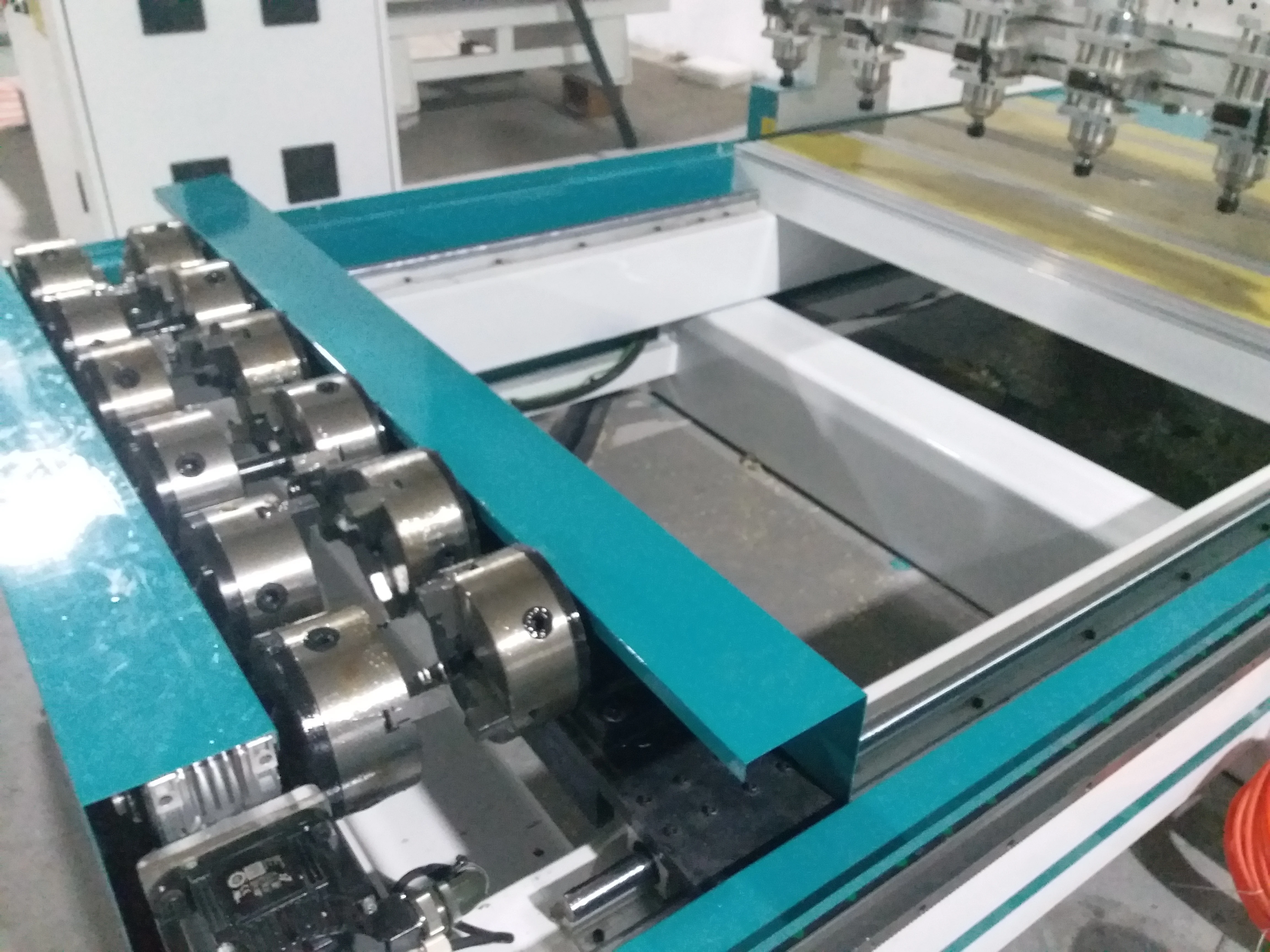 6 Heads Multi-Spindle Drilling Head PCB Making CNC Router