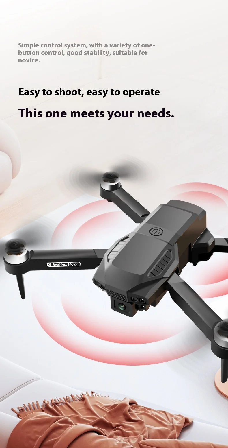 F198 Brushless Quadcopter Drone - 8K Dual Camera Aerial Photography