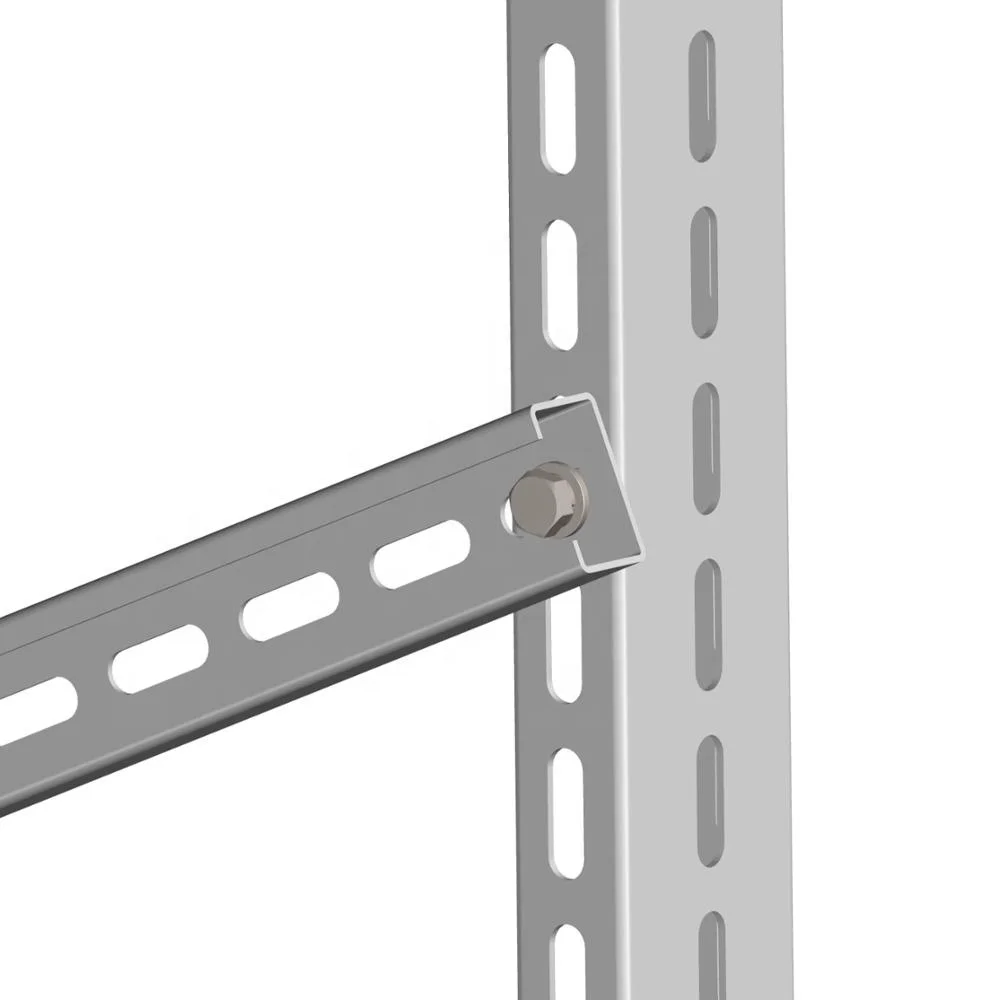 Iso Certificated Solar Mounting Structure Rail Pv Steel Rail - Buy U ...