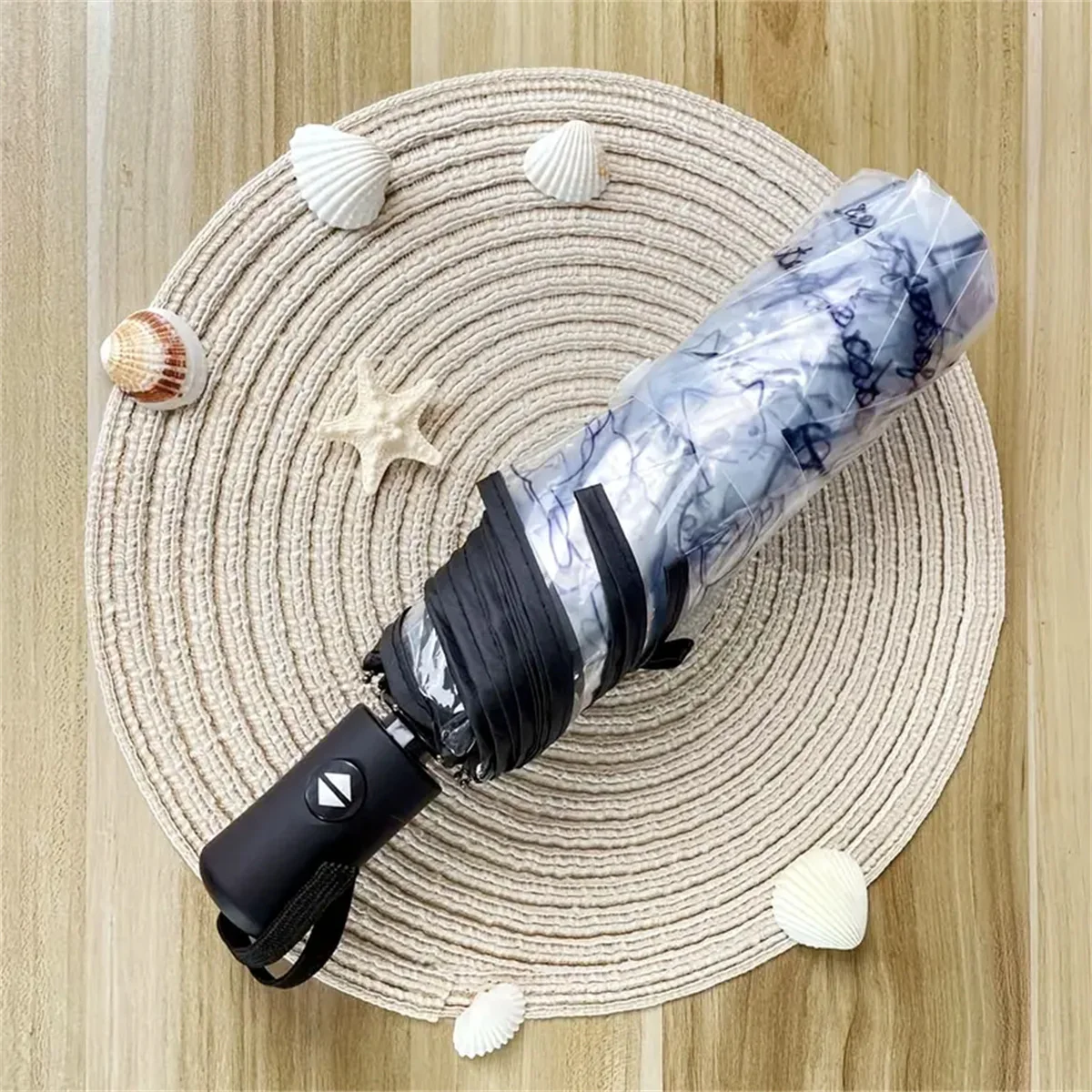 Cute Car Clear Umbrella Transparent Automatic Manual Rain Umbrella ...