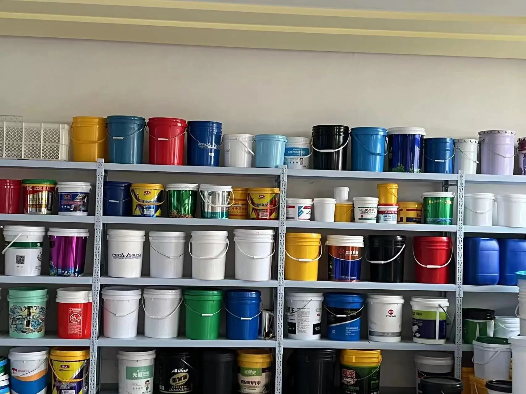 4 Litre Wholesale Clear Plastic Buckets with Lid Handle Custom Logo ...