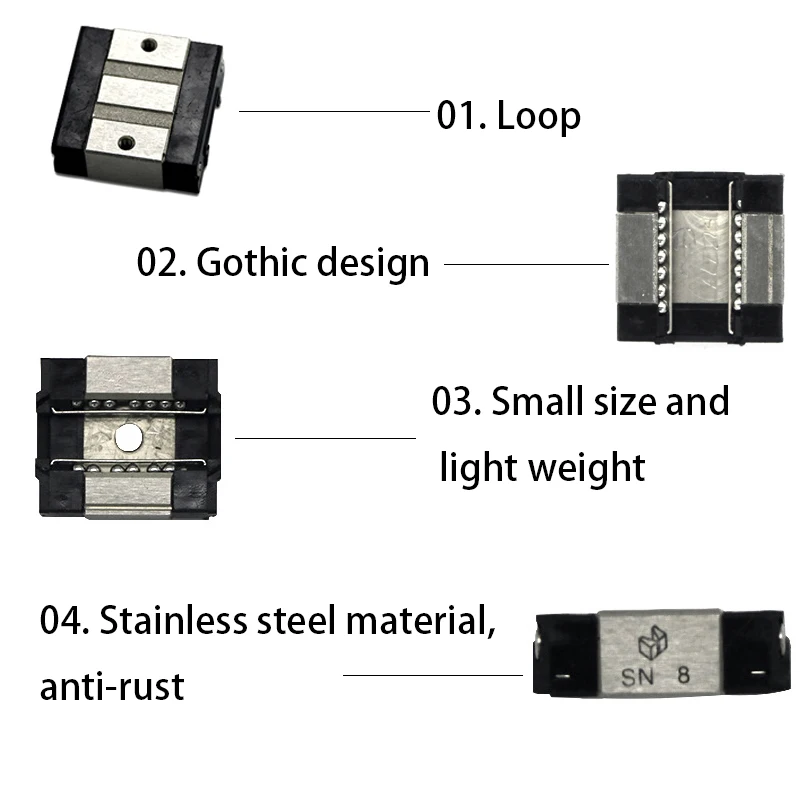 Replace Misumi Linear Guideway Sseb16 Linear Block Linear Guide Rails ...