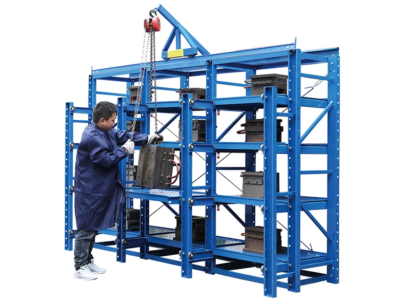 Motor Engine Storage Roll Out Rack with Hoist System - Heavy Duty ...