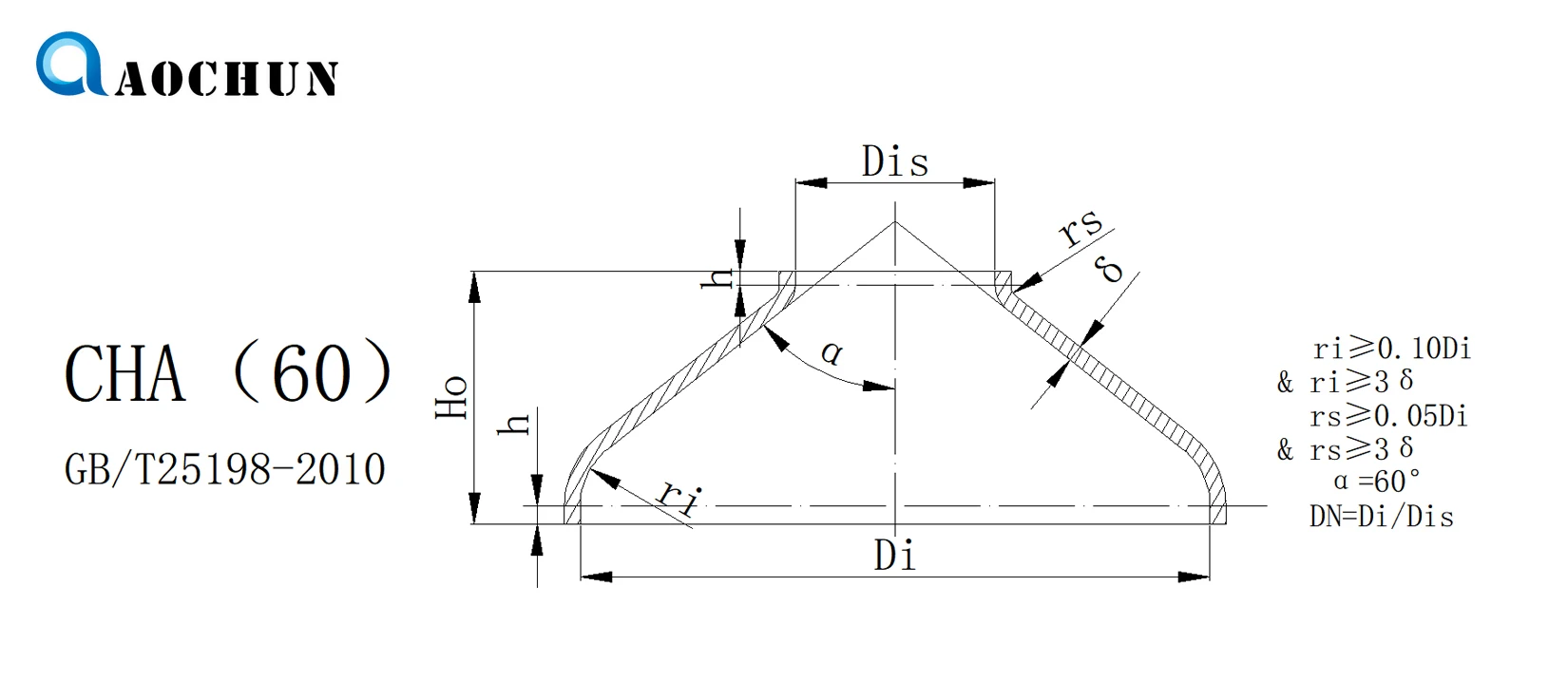 Asme Standard Stainless Steel Cone Heavy Calibre Conical Head Mytextl ...