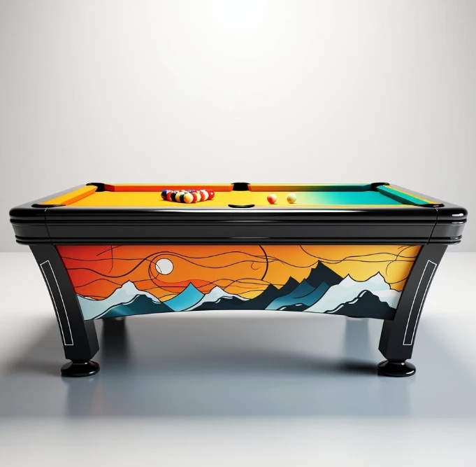 New Art Graffiti Line Series High Quality Billiards Table - Buy ...