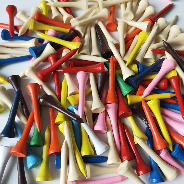 Custom Natural Golf Peg Printed Colorful Castle Tees - Buy Golf Tee ...