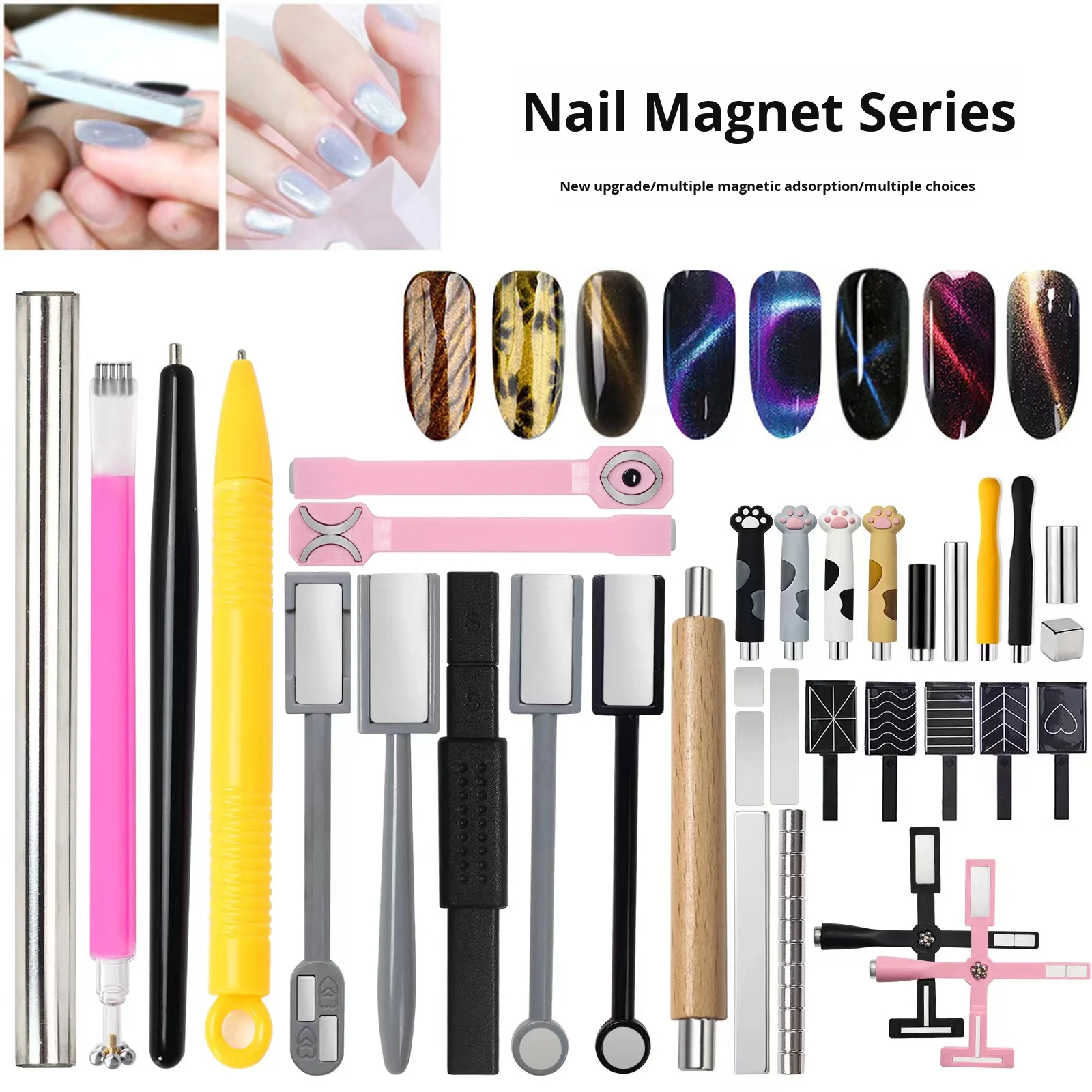 Manufacturer New Multi-Functional Nail Art Tool Double-Headed Magnet 5 ...