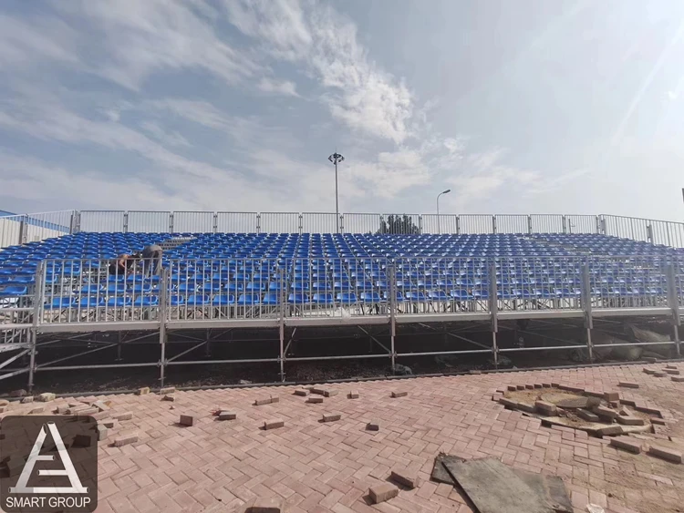 Portable Stadium Bleachers - Outdoor Large Scaffolding Grandstand with ...