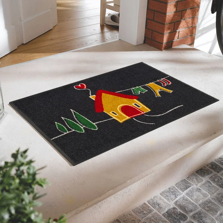 Custom Design Printed Water Absorption Waterproof Door Mat| Alibaba.com