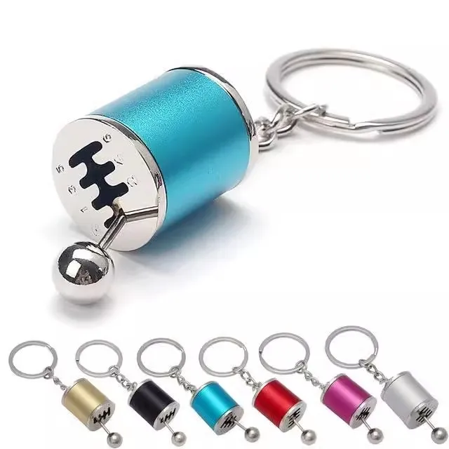 Metal 6 Speed Gear Shift Keychain Zinc Alloy Car Modification Keychain ...