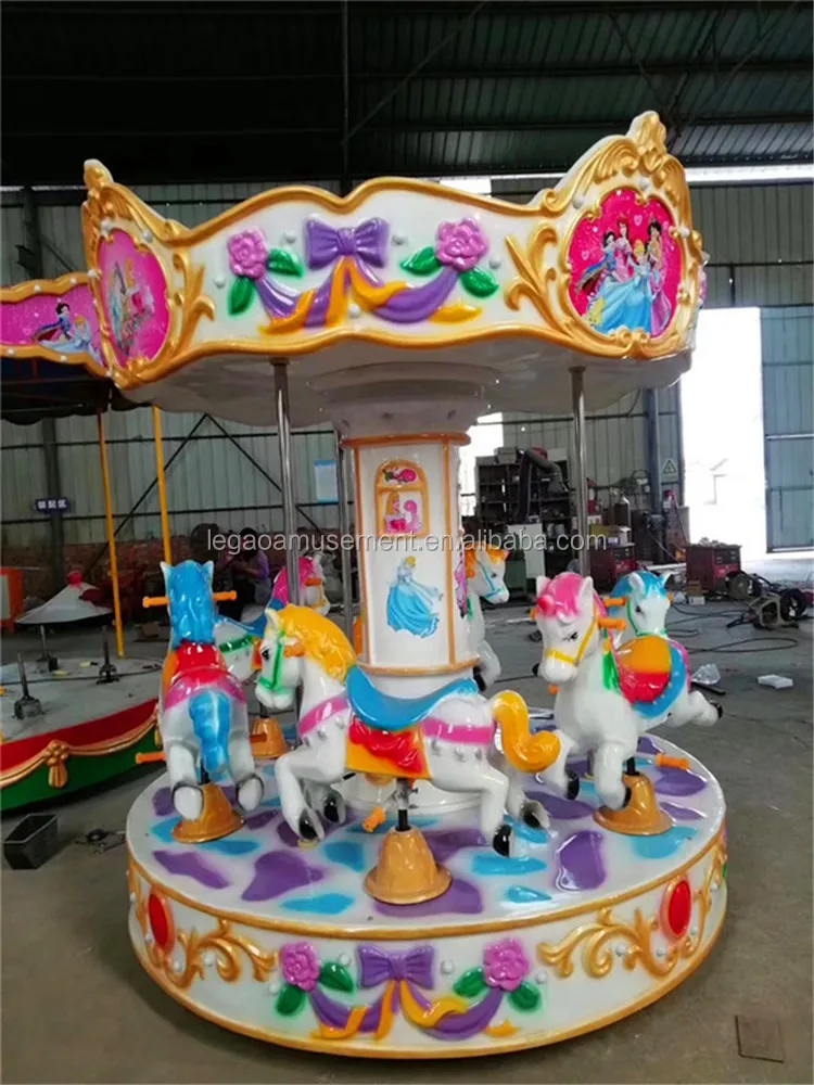 Wahana Taman Hiburan Anak-anak Carousel Mini Merry Go Round Dijual ...